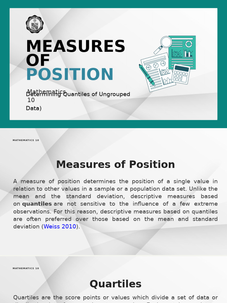 Quantiles and Measures of Position | PDF | Quartile | Quantile