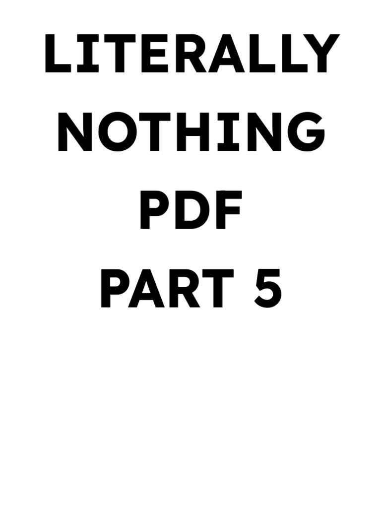 Nothing | PDF