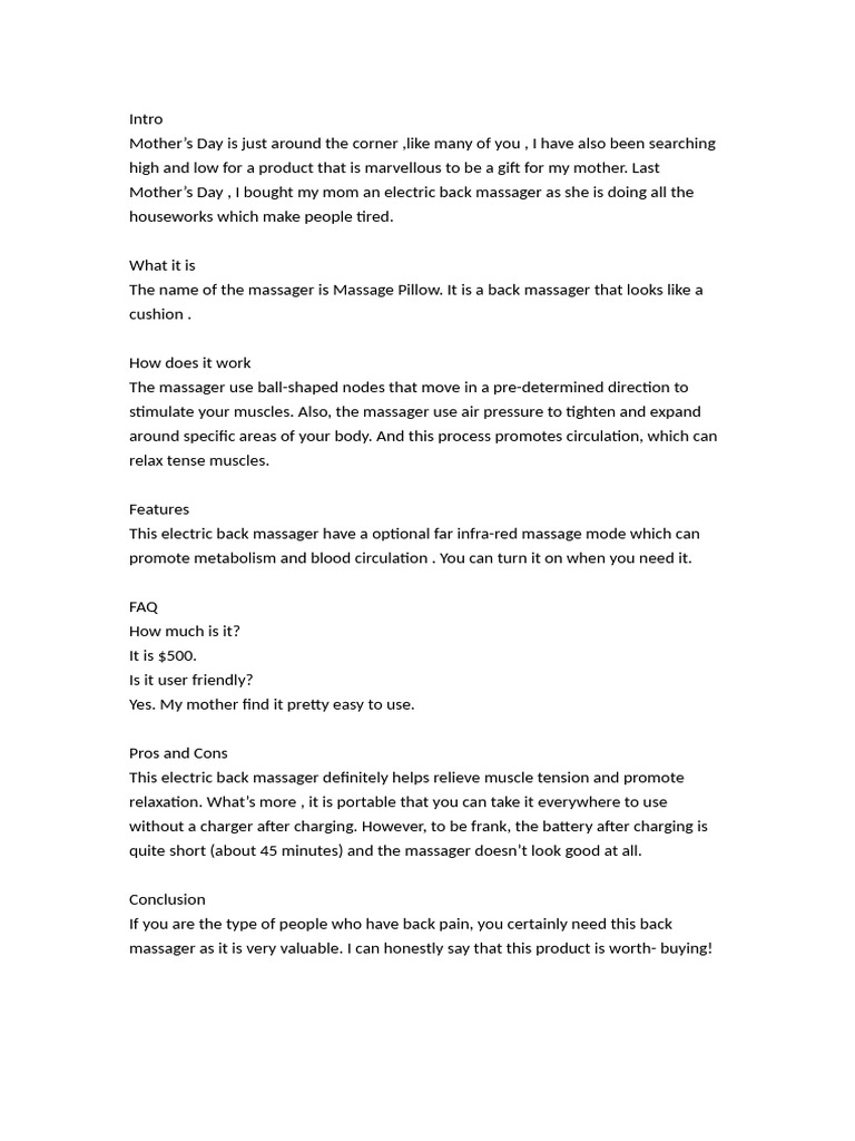 Edflow Writing- Product Review | PDF