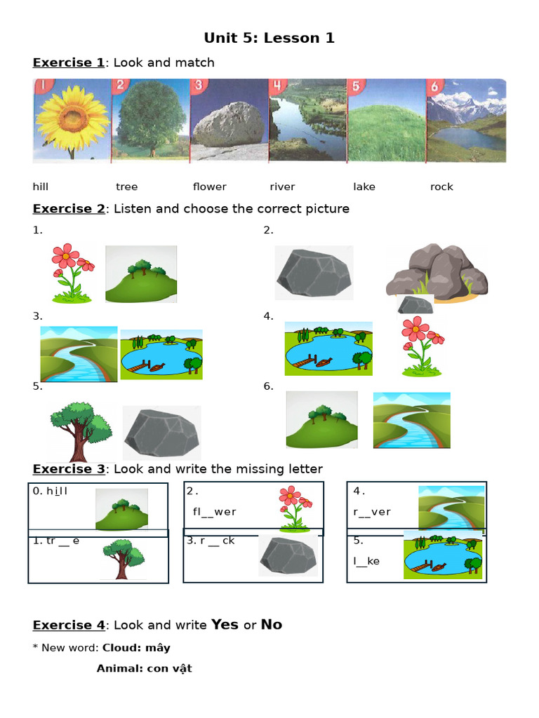 Unit 5 Lesson 1 | PDF