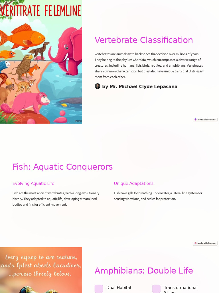 Vertebrate Classification | PDF | Reptile | Amphibian