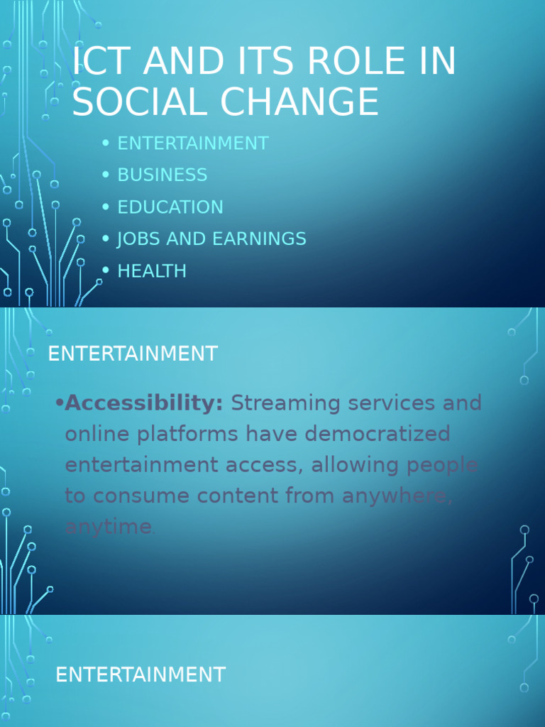 Ict and Its Role in Social Change | PDF | Information And ...