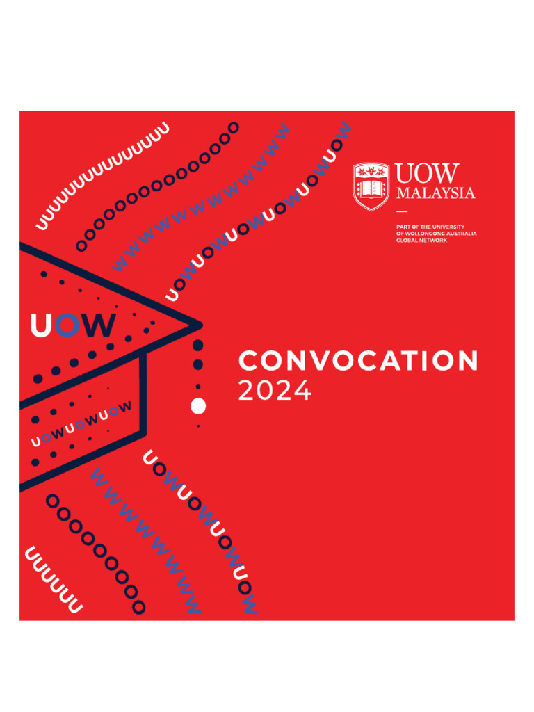 UOW Malaysia Convocation 2024 Highlights | PDF