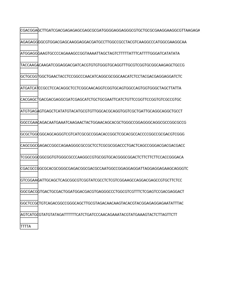 Secuencia Genetica Borde | PDF