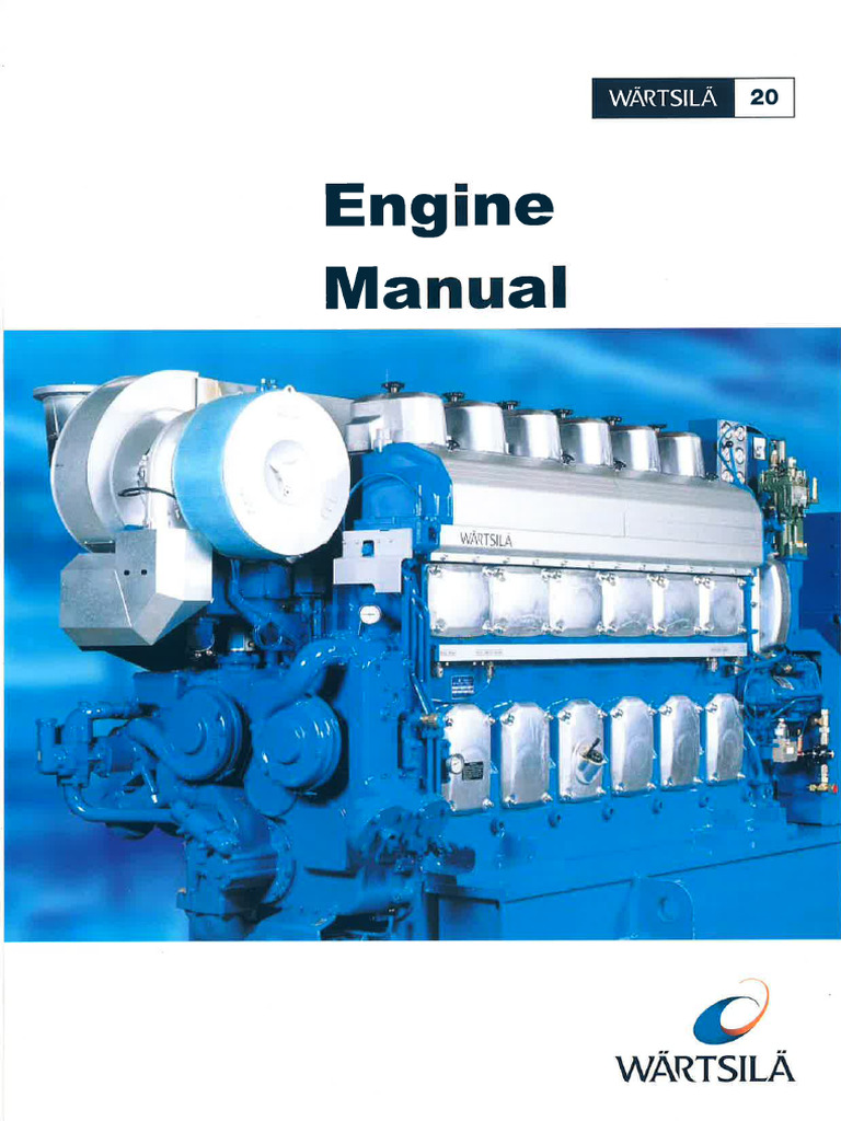 Aux Engine - 4L20 Wartsila Instruction Manual | PDF