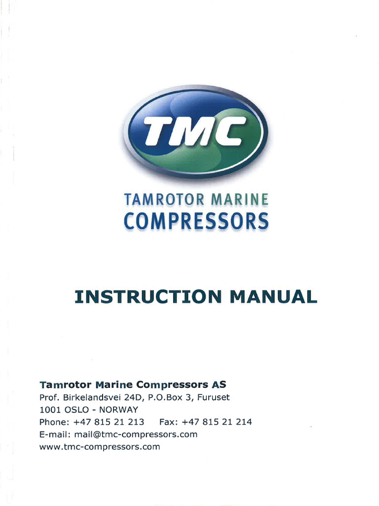 Air Compressor - Tamrotor | PDF