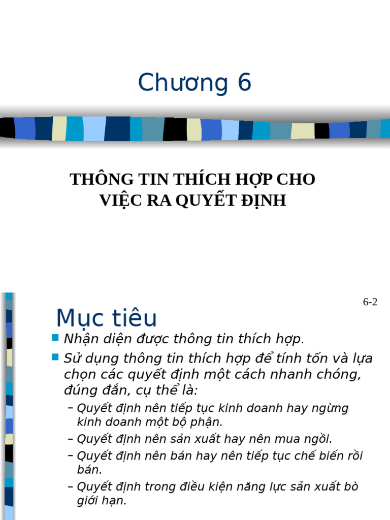 Chuong6_ThongTinThichHopChoViecRaQD | PDF