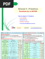 Primitives pour le Bac 2 Sciences | PDF | Intervalle (mathématiques ...