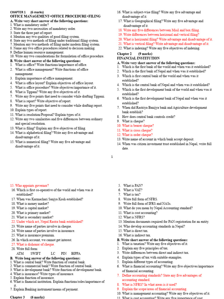 Class 10 Theory All Question | PDF | Balance Sheet | Expense