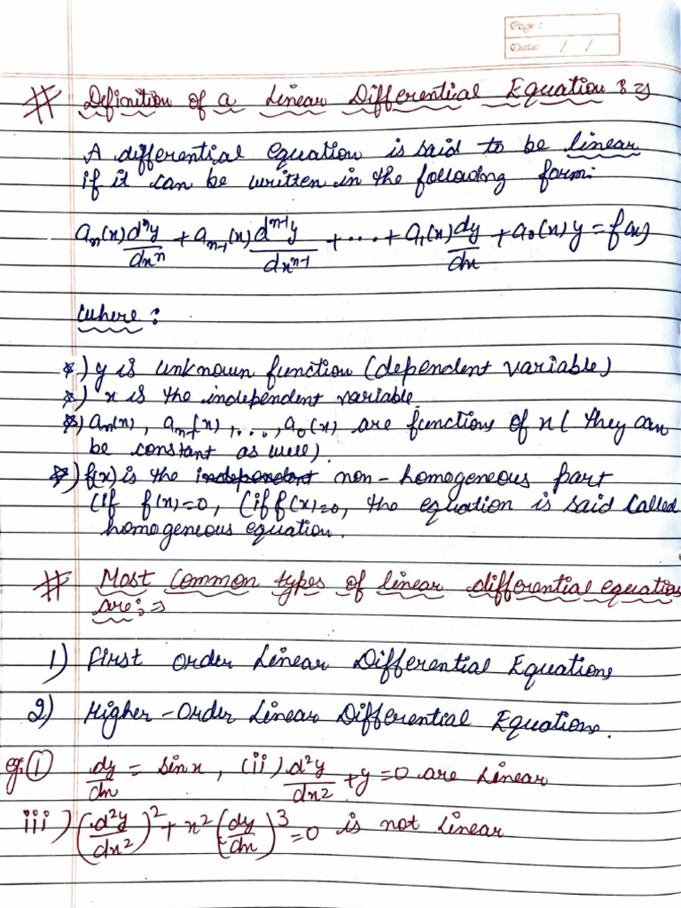 Exact Differential Equations With Practice Questions | PDF