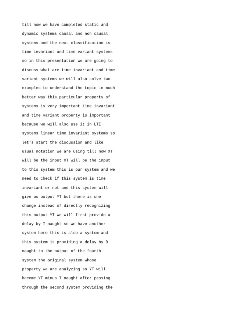 [English (auto-generated)] Time-Invariant and Time-Variant Systems ...