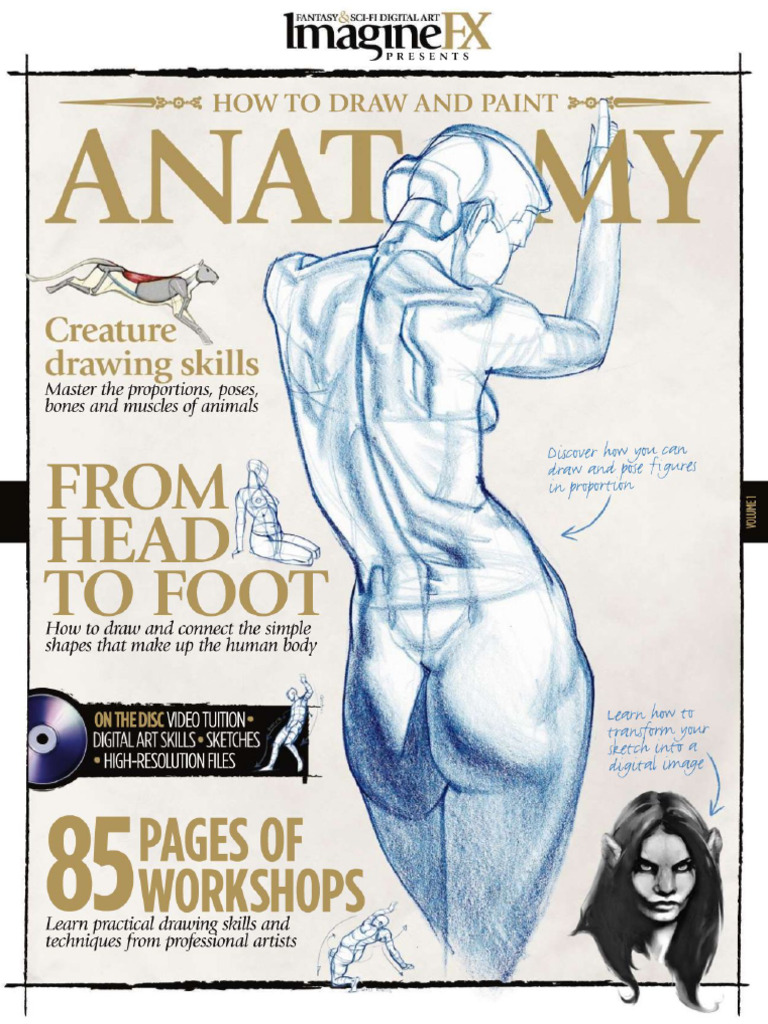 Wp-Contentuploads201508imaginefx Presents - How To Draw and Paint Anat PDF | PDF