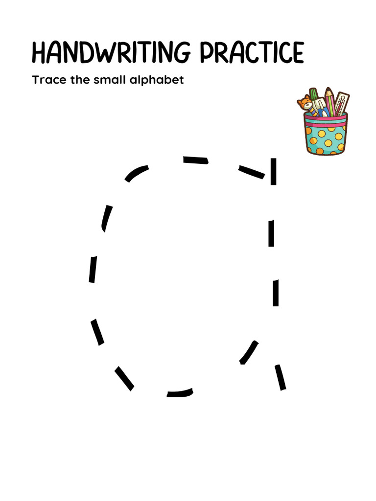 Lowercase Alphabet Tracing Guide | PDF