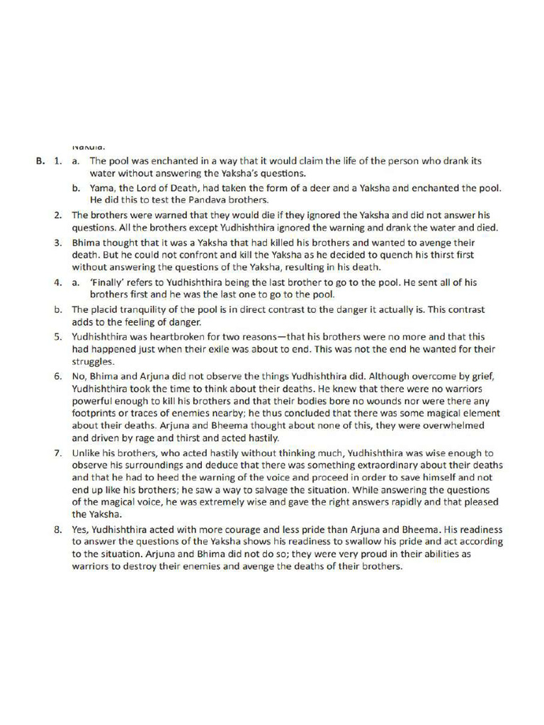 The Enchanted Pool - NOTES | PDF