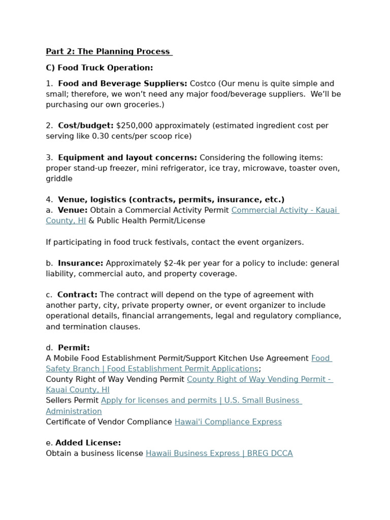 Part 2 - The Planning Process | PDF