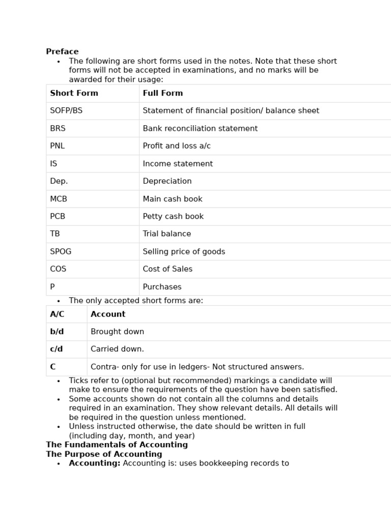 Accounting Theory Complete Notes | PDF | Debits And Credits | Bookkeeping