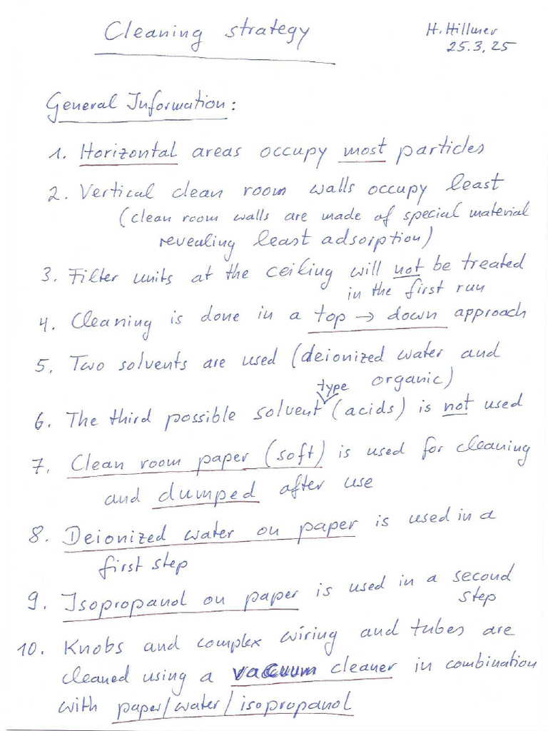 Cleaning Strategy | PDF