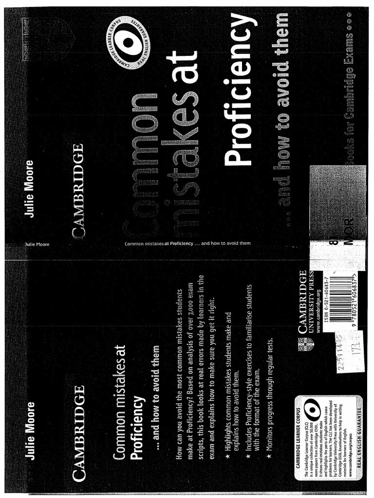 Cambridge University - Julie Moore - Common Mistakes at CAE - C2 ...