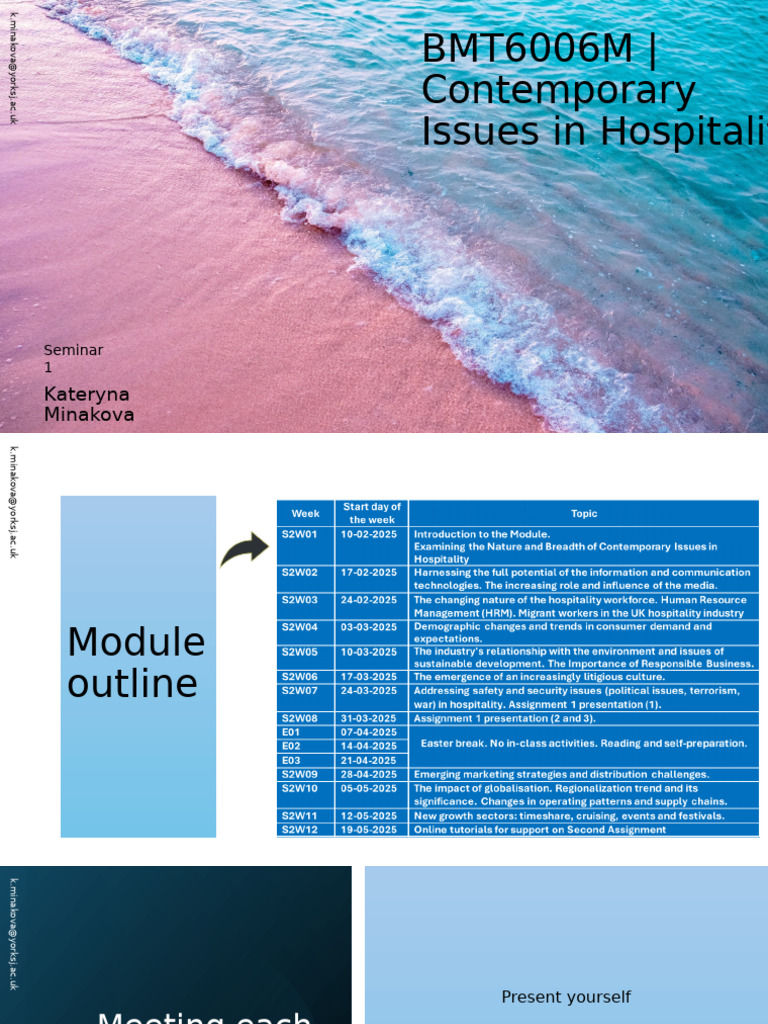 Contemporary Issues in Hospitality Module | PDF
