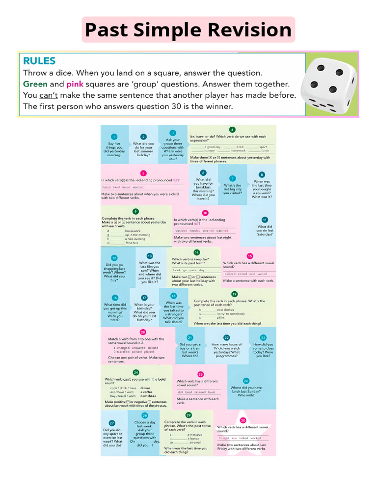 Past Simple Revision | PDF