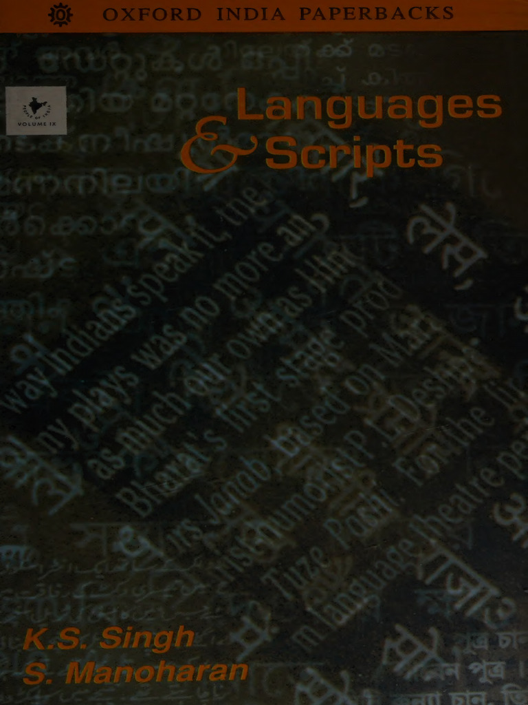 Vol. 9. People of India - Languages and Scripts | PDF | Sanskrit | Dialect