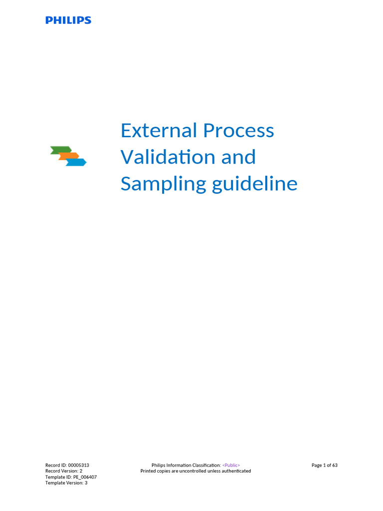 external-process-validation-and-sampling-guideline | PDF | Verification ...