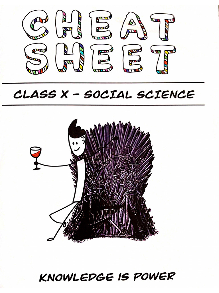 BKP Social Science Cheat Sheet | PDF
