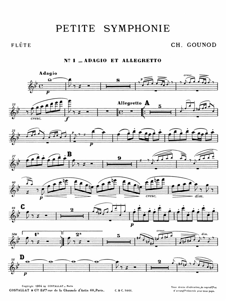 Gounod - Petite Symphonie - Parts | PDF
