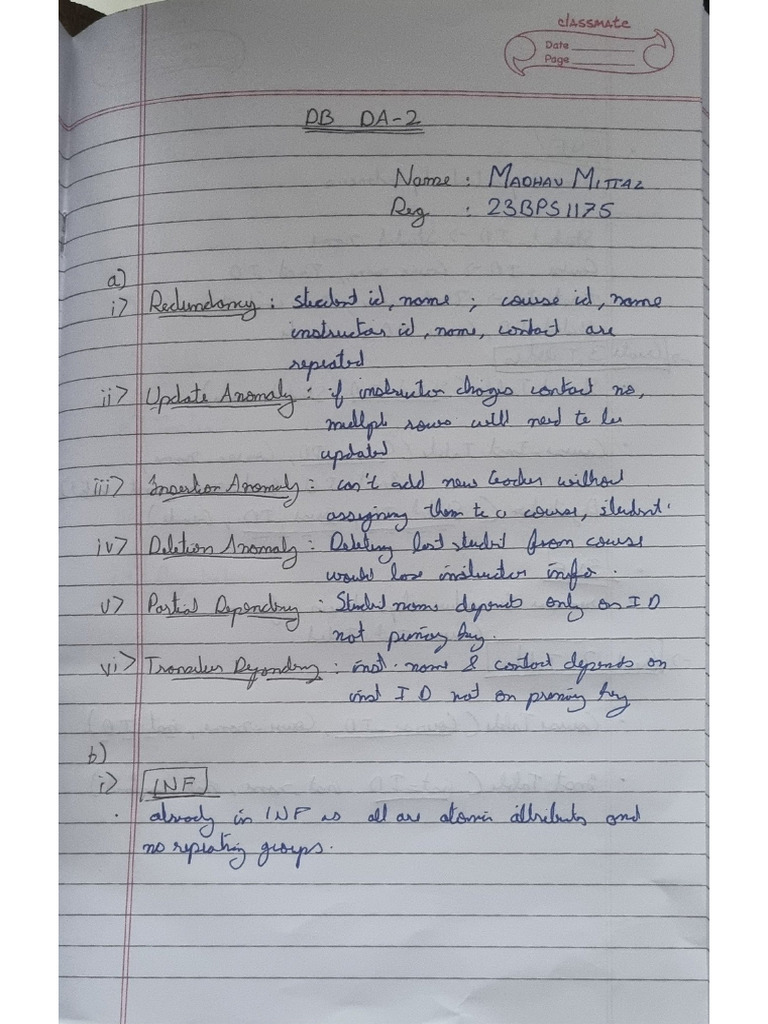 23BPS1175 DB Da2 | PDF