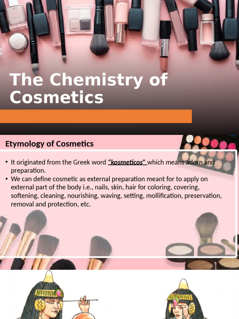 The Chemistry of Cosmetics 1 | PDF | Cosmetics | Sunscreen