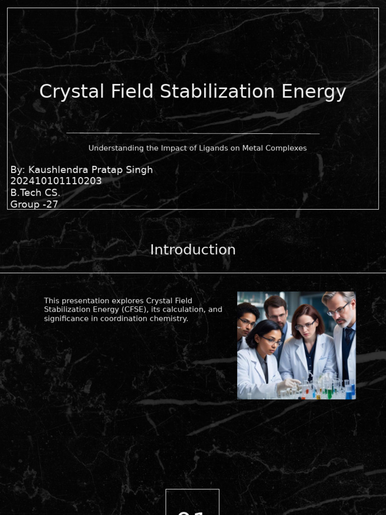 Understanding Crystal Field Stabilization Energy | PDF | Coordination ...