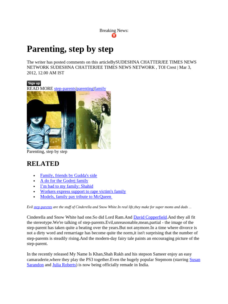 Parenting Step by Step | PDF | Family | Social Institutions