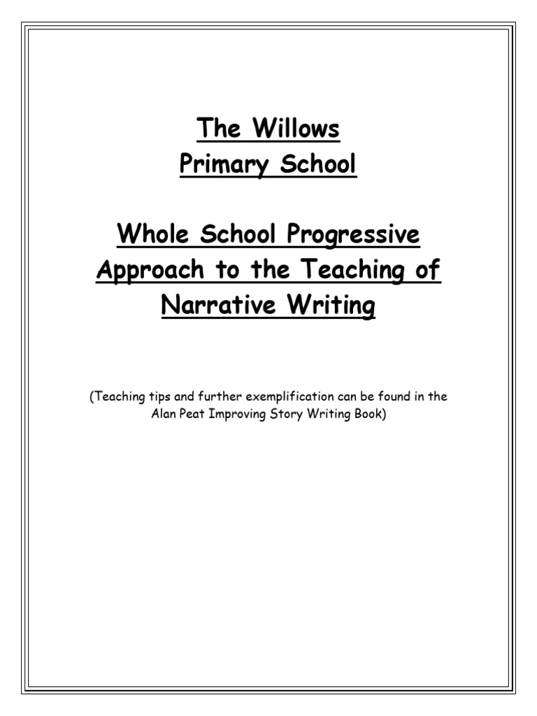 Whole School Progressive Approach To Narrative Writing | PDF