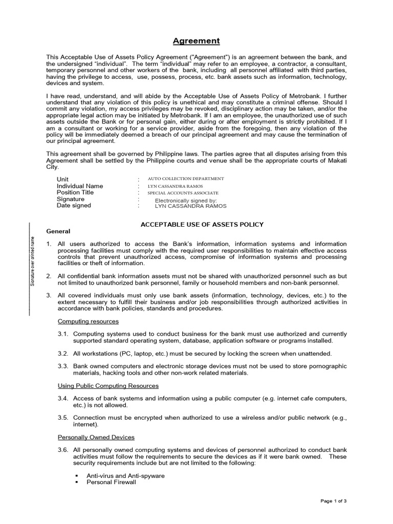 ISIGK Extranet Use Policy Agreement | PDF | Security | Computer Security