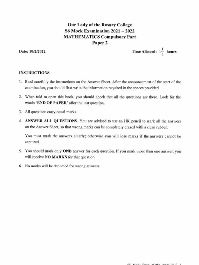 Math II Question Book | PDF