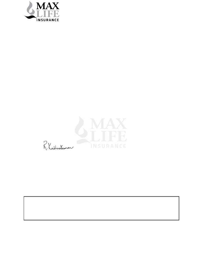 Welcome to Max Life Insurance, Pankaj Ahuja | PDF | Insurance ...