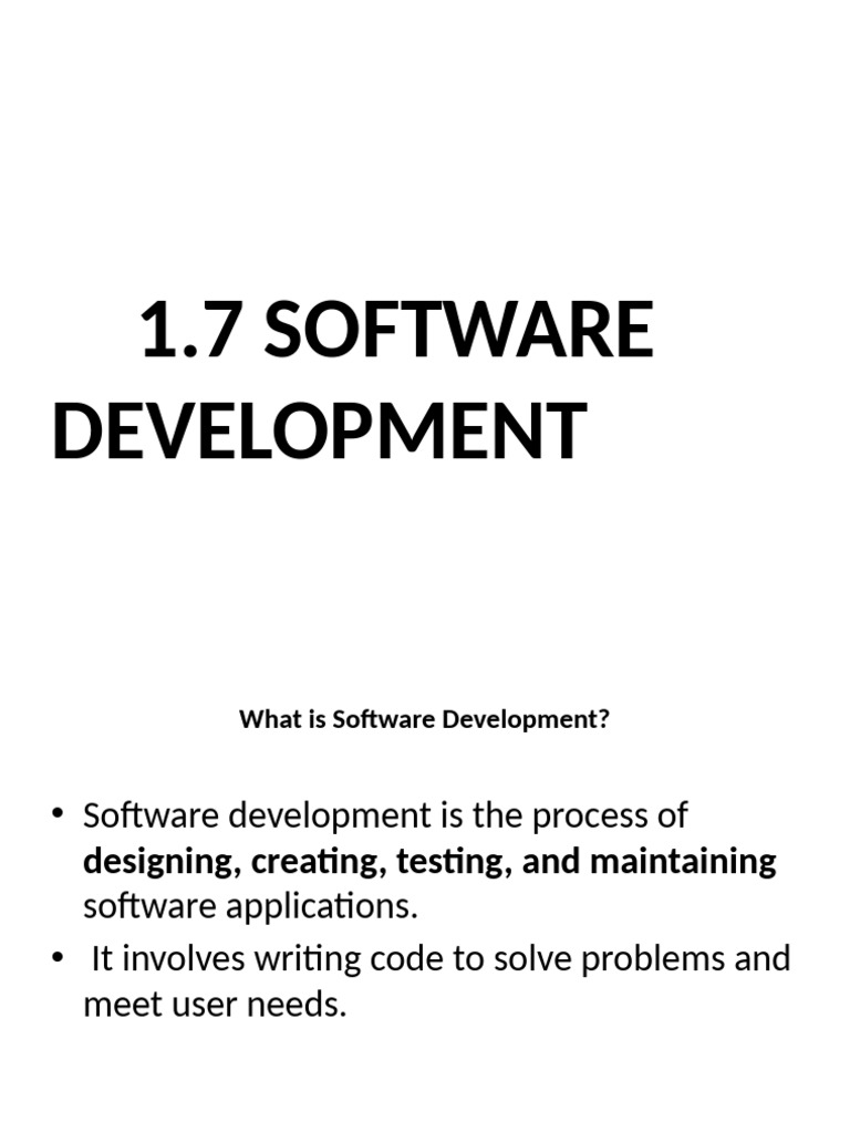 Computing Grade 8 IGCSE Chapter 1 | PDF | Software Development | Software