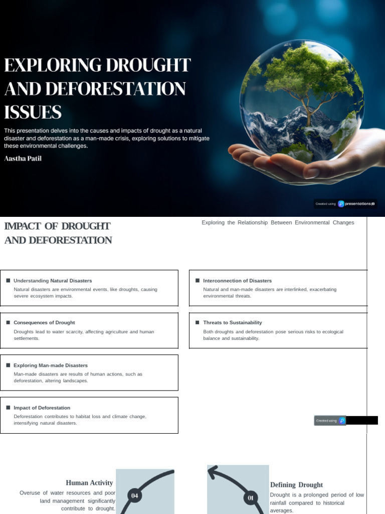 Analysis of Natural and Man-Made Disasters- Drought and Deforestation ...