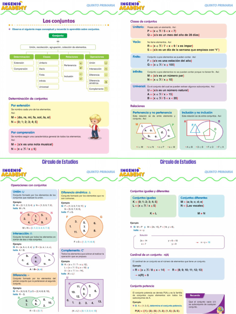 Clase 1 Conjuntos (1) Matematicas | PDF