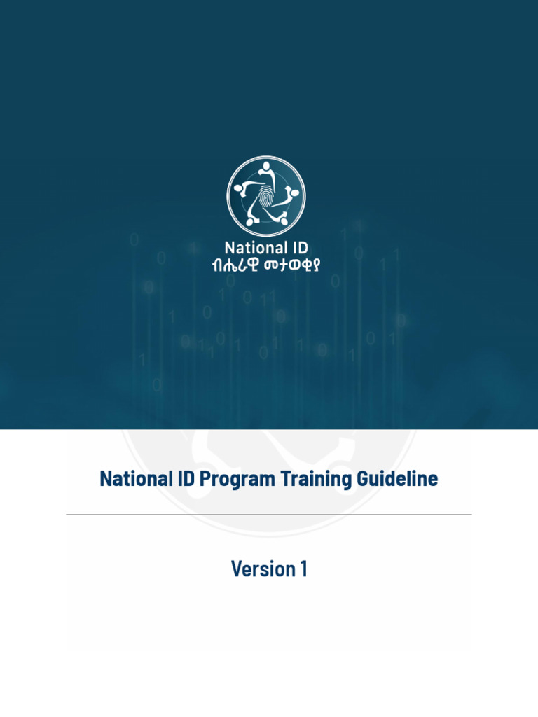 Training Guideline For Training of Enrolment Officers | PDF | Identity Document | Image Scanner