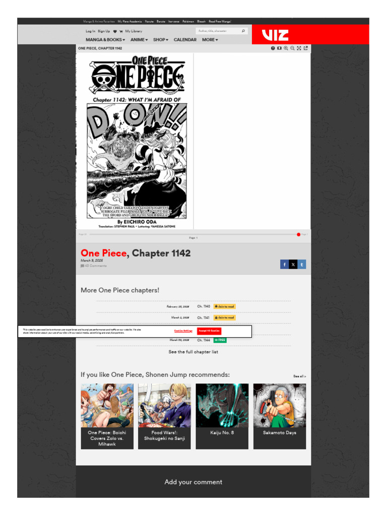 WWW Viz Com Shonenjump One Piece Chapter 1142 Chapter 45732 Action Read ...