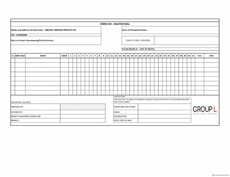 Attendance Format | PDF