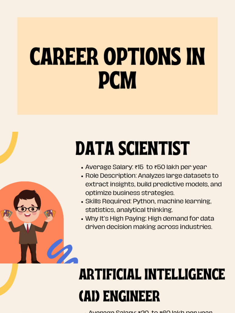 Career options in PCM | PDF | Artificial Intelligence | Intelligence ...