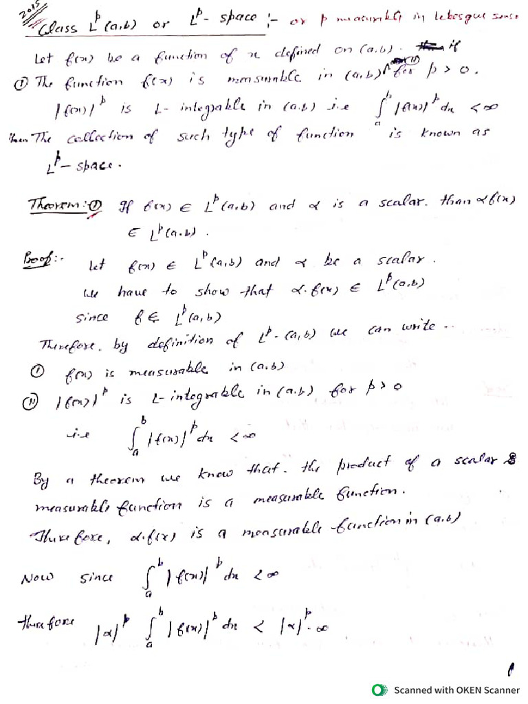 MSC lV - Sem Norm Linear Space | PDF