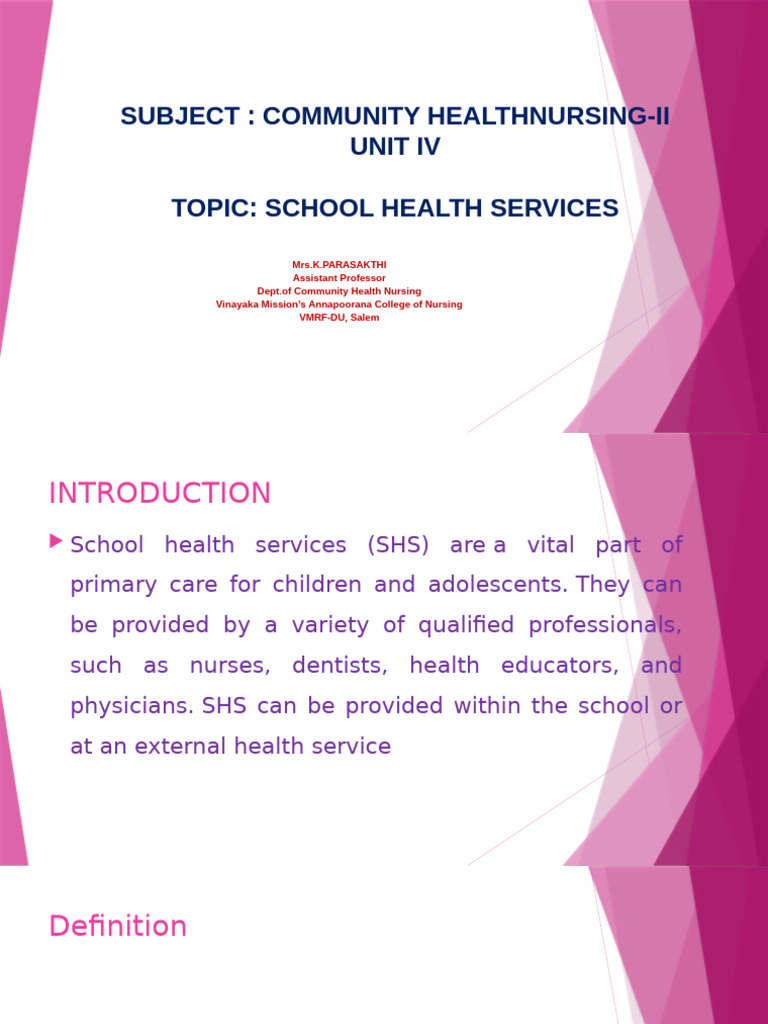 School Health Unit IV | PDF | Health Care | Mental Health