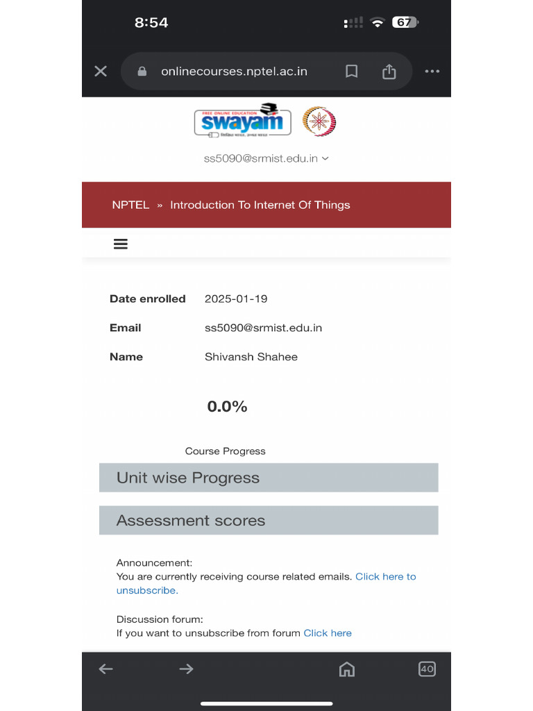 RA2211032010085 NPTEL | PDF