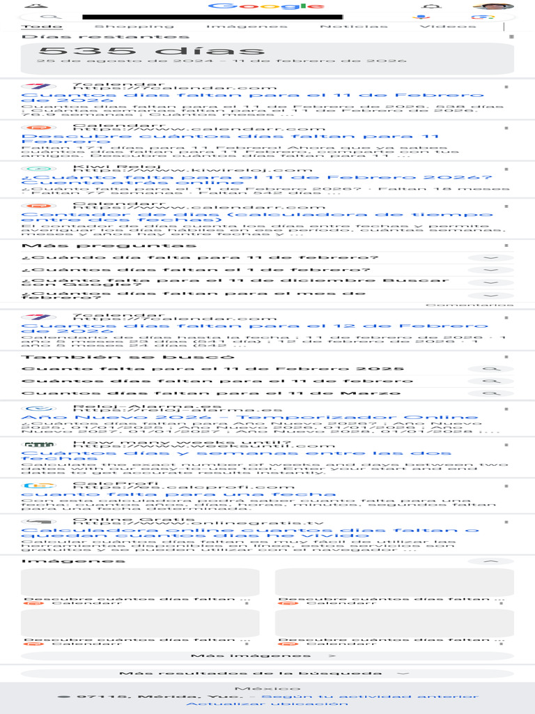 Cuantos Dias Faltan Para El 11 de Febrero de 2026 - Buscar Con Google | PDF