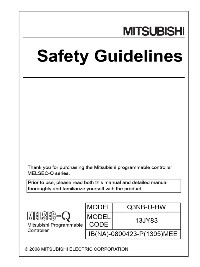 Mithsubishi PLC | PDF | Power Supply | Electrical Connector