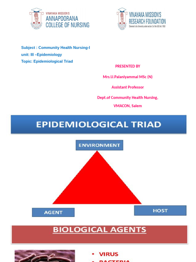 Epidemiological Triad in Nursing | PDF