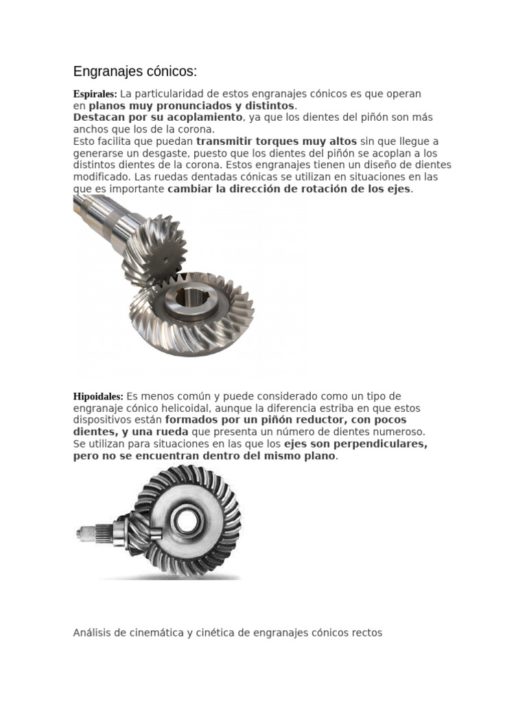 Engranajes Cónicos | PDF